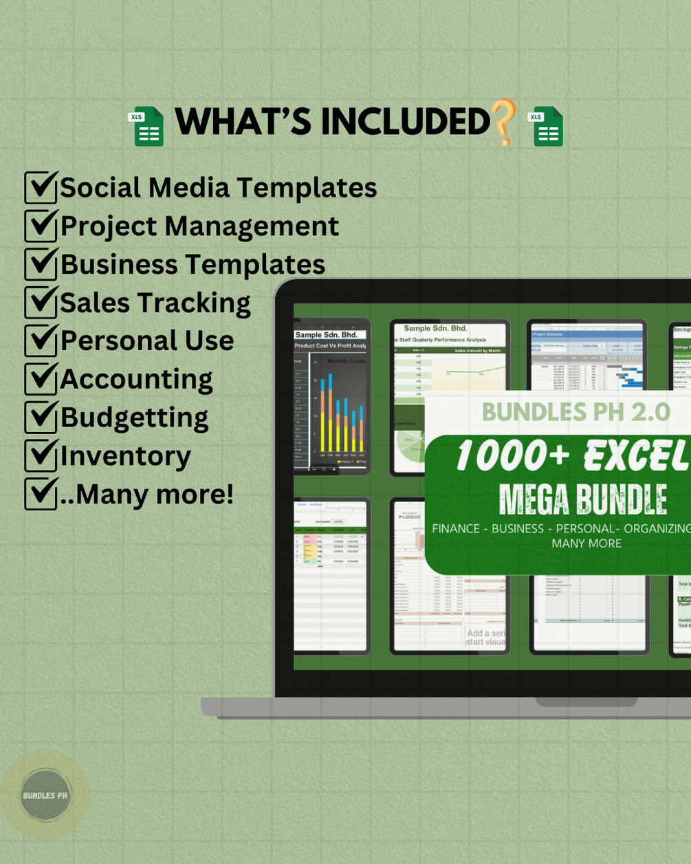 1000+ EXCEL TEMPLATES BUNDLE