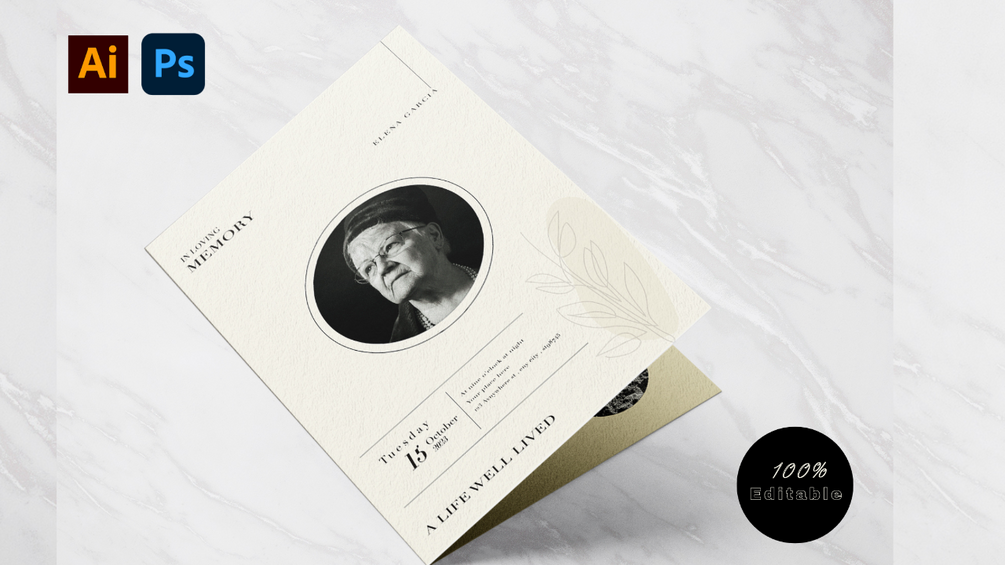 Simple Funeral Program Template