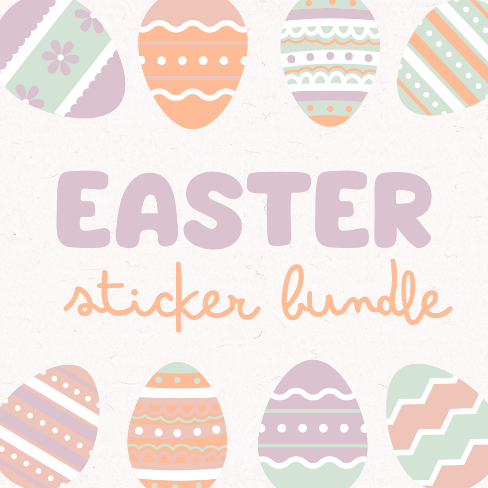 100+ EASTER STICKER BUNDLE | READY TO PRINT | PDF PRINTABLE | CUTE ...