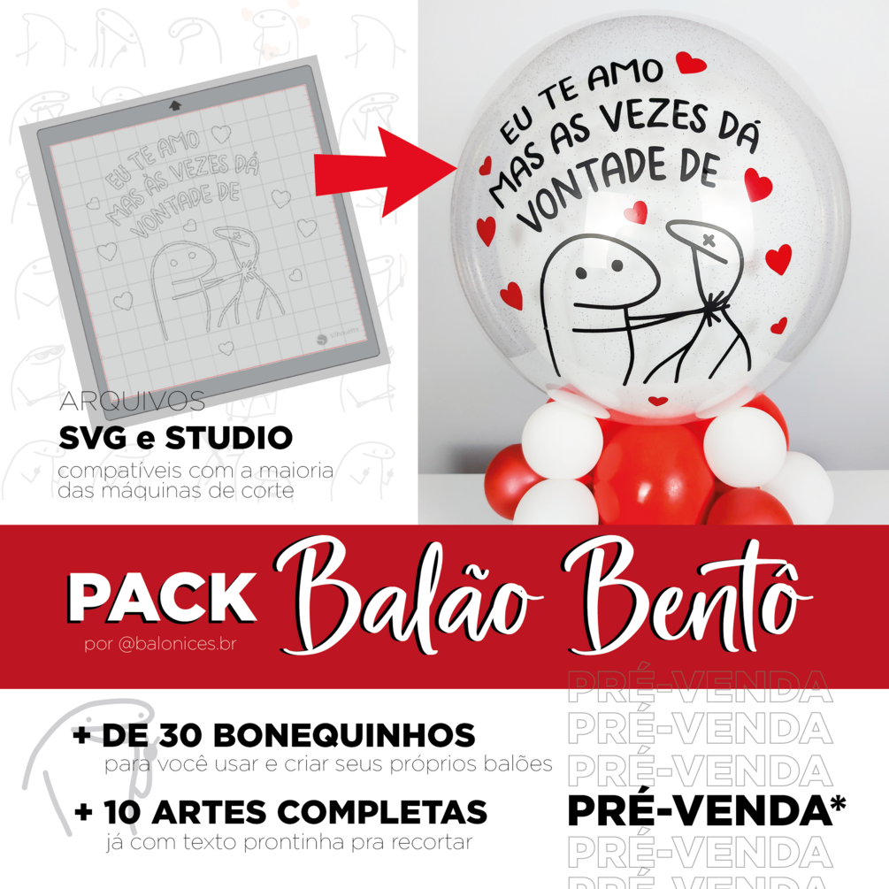 Pack Balão "Bentô" - Meme Flork - Arquivos digitais!