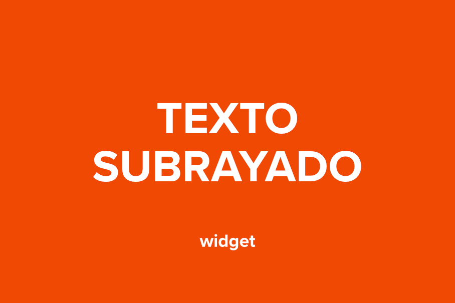 Texto Subrayado - Widget para Adobe Muse