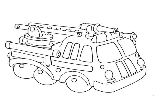 "Cartoon Vehicles Coloring Fun: Activity Pages for Kids"