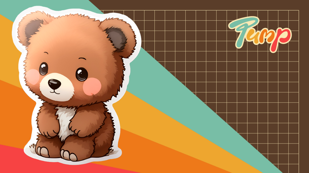 little teddy bear sticker