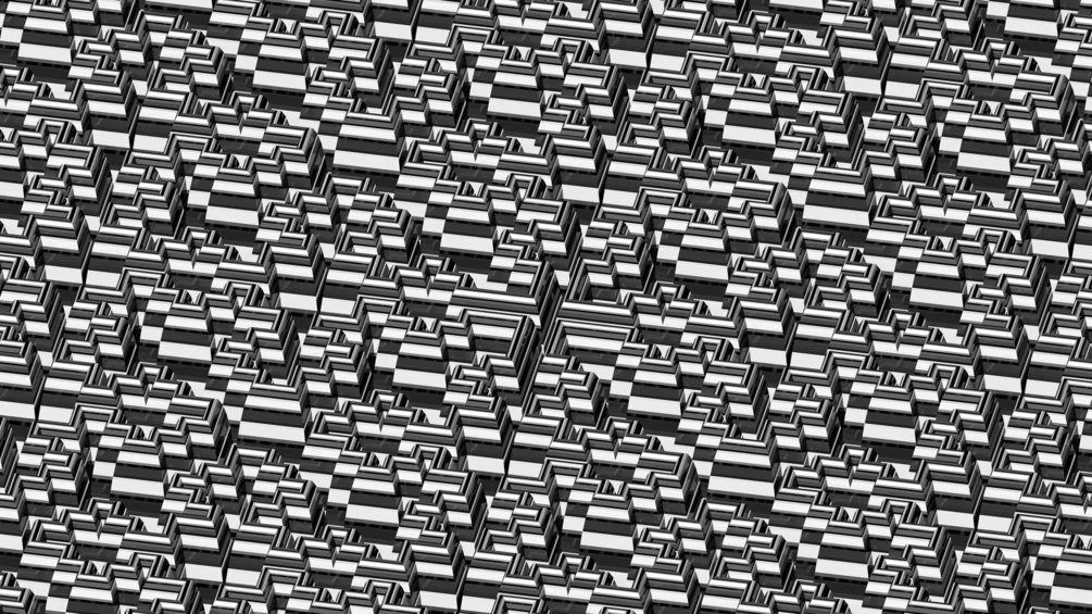 Square Curve Fractal BW 2-pack (1080p60 DXV/HAP/MP4)
