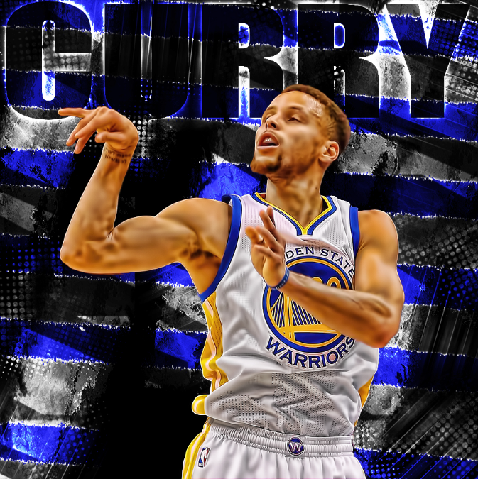 Steph Curry Golden State Warriors Poster Printout JPEG