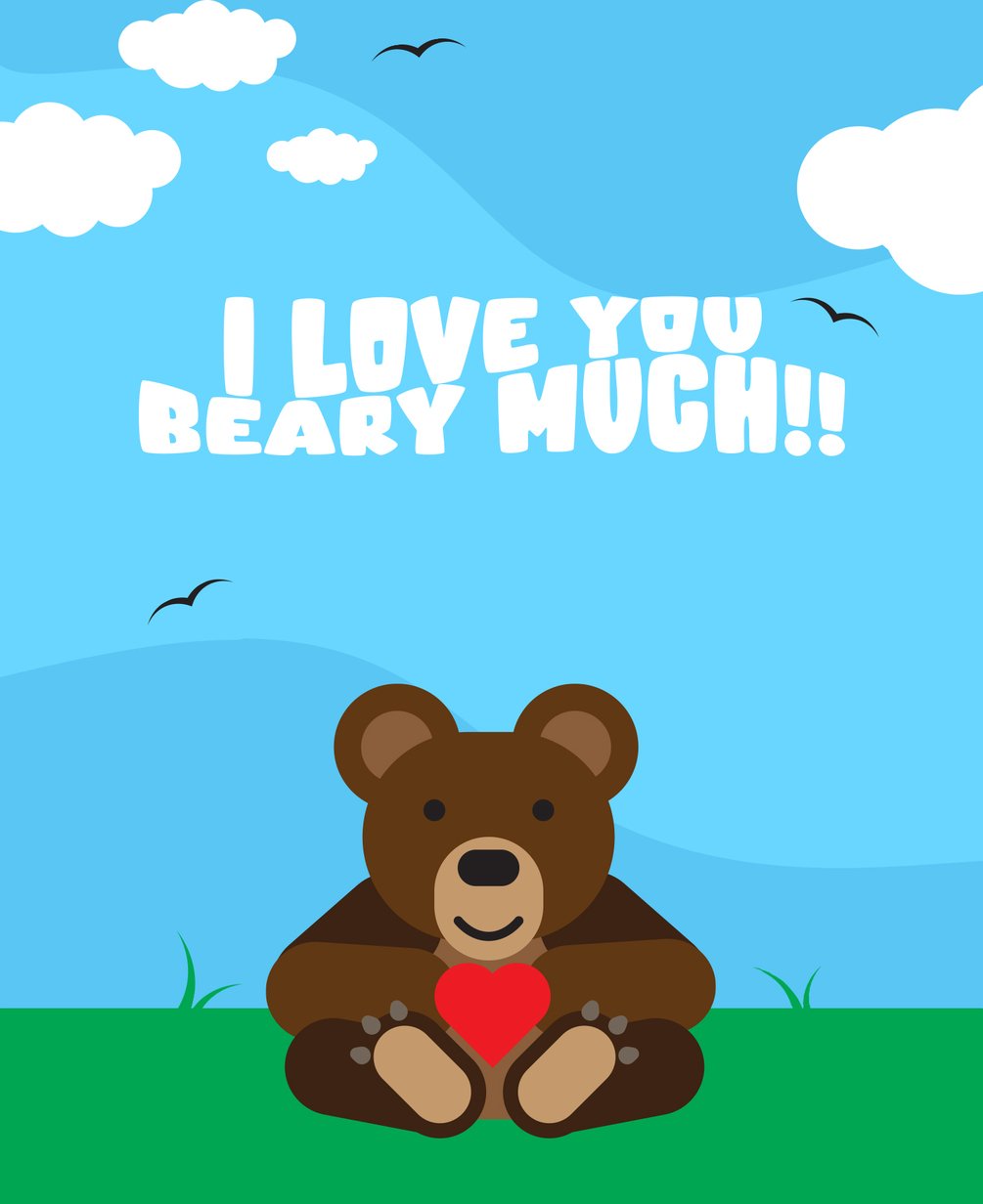 I LOVE YOU BEARY MUCH