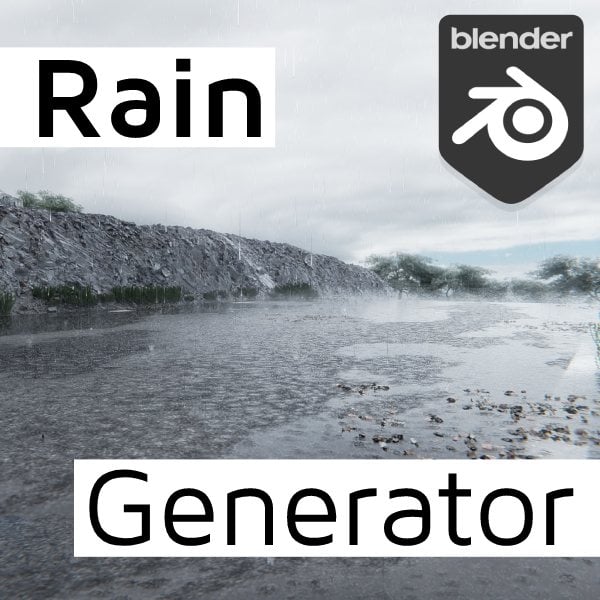 Blender New Rain Generator with Geometry Nodes - Baga