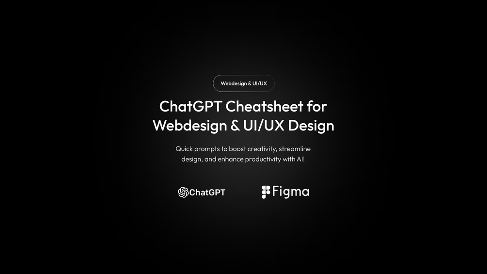 ChatGPT Cheatsheet for Webdesign & UI/UX Design