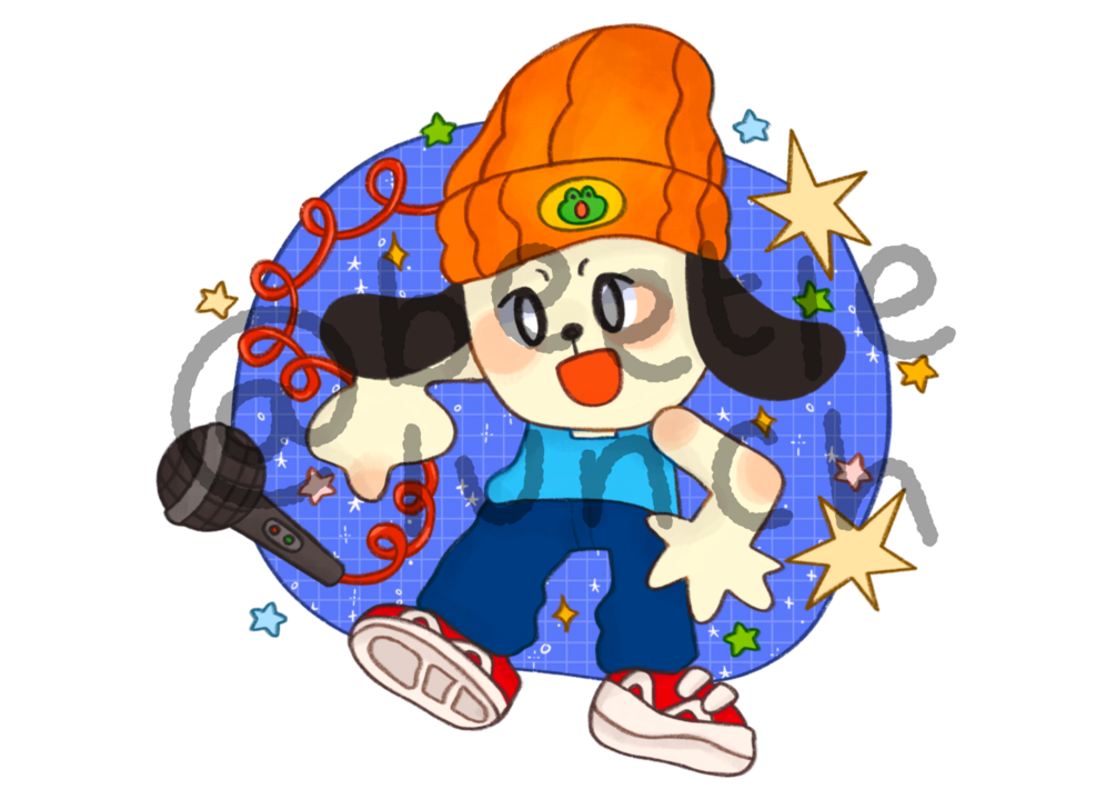 Parappa the Rapper digital print