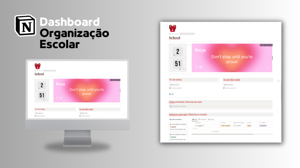 Dashboard | Organização Escolar