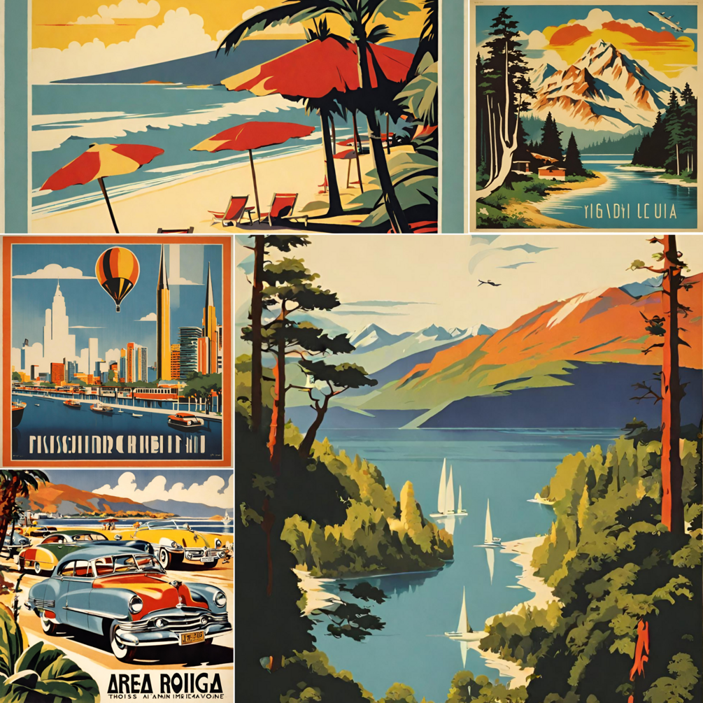 Vintage Travel Poster Designs