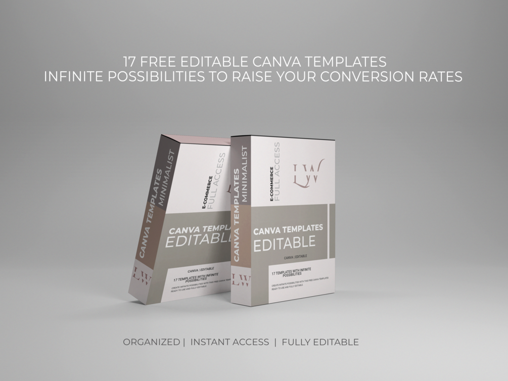 Free Boho & Beige Canva Templates for E-Marketing Sellers