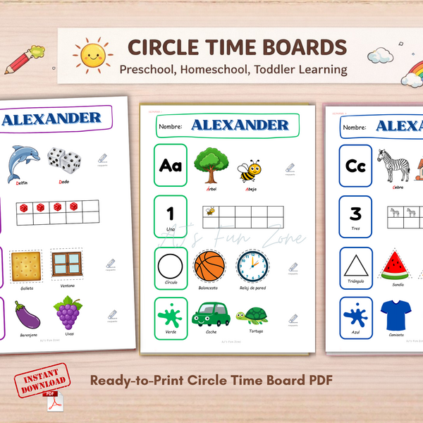 Circle Time Weekly Focus Board (Guide) w/ Complimentary Learning Resources