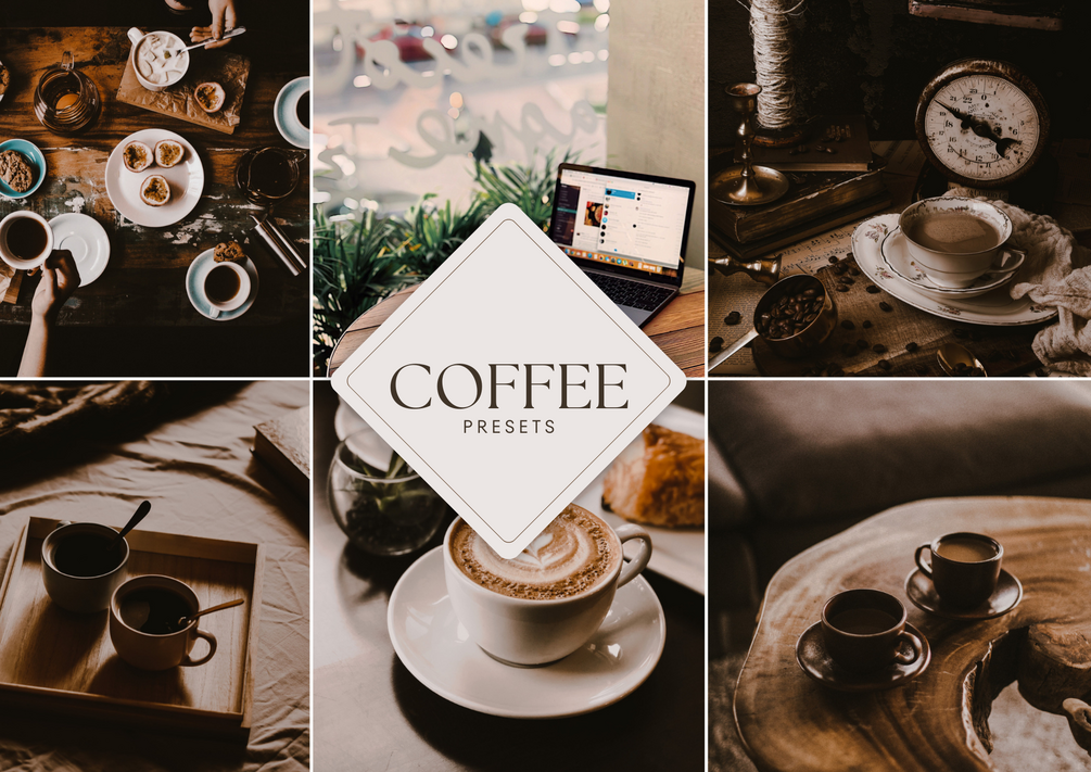 8 Coffee Mobile Lightroom Presets | Warm & Moody Edits | Video Guide ...