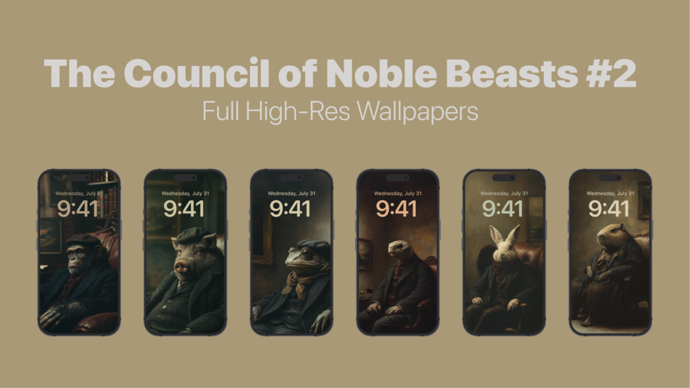 The Council of Noble Beasts 2 — High-Res Wallpaper Packs