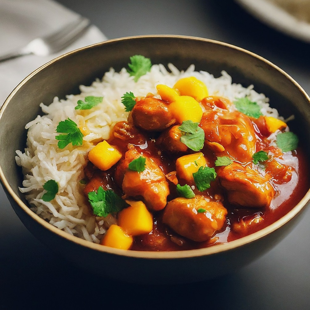 Mango Ginger Chicken with Basmati Rice