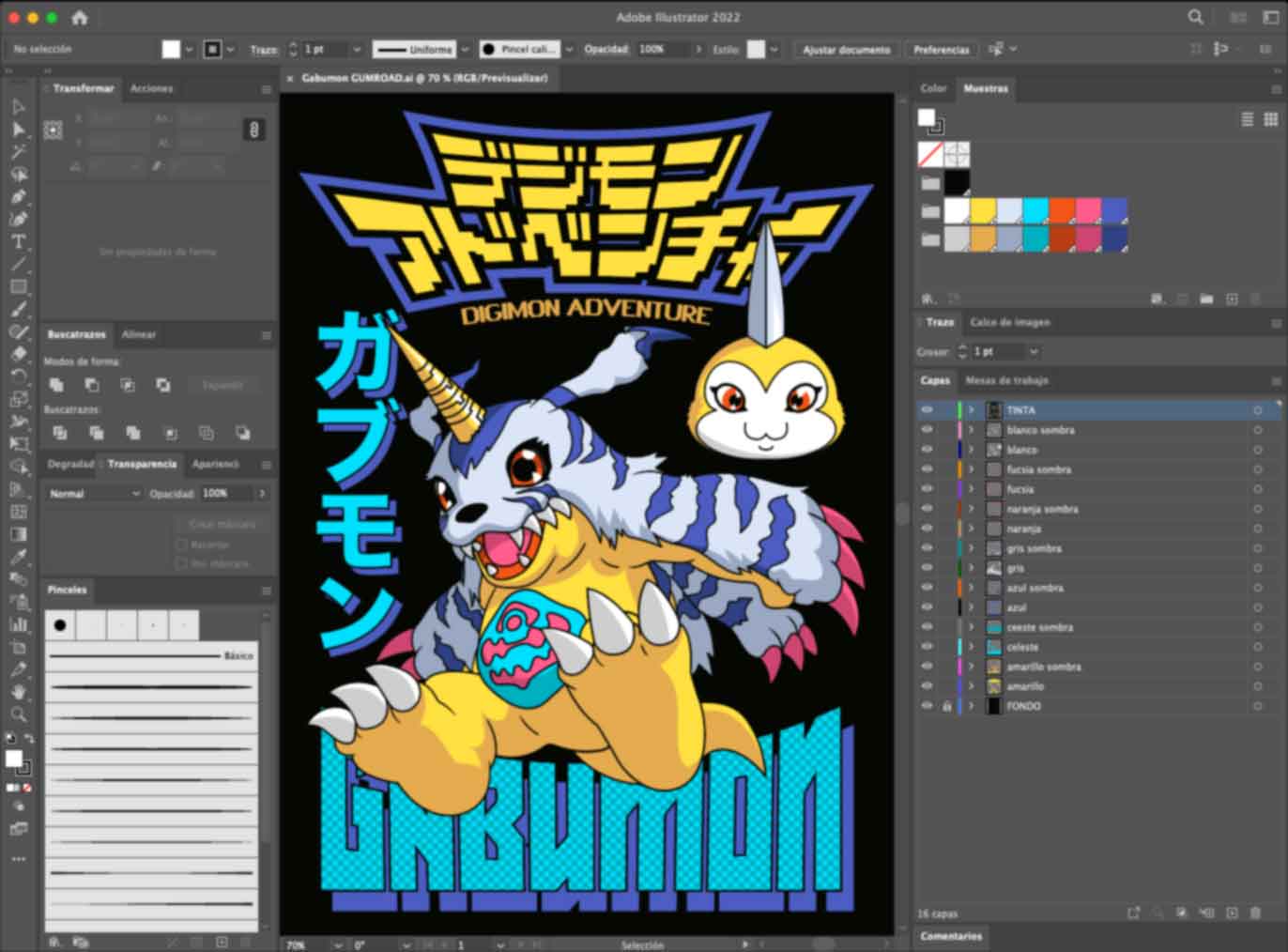 VECTOR-DIGIMON-GABUMON-01