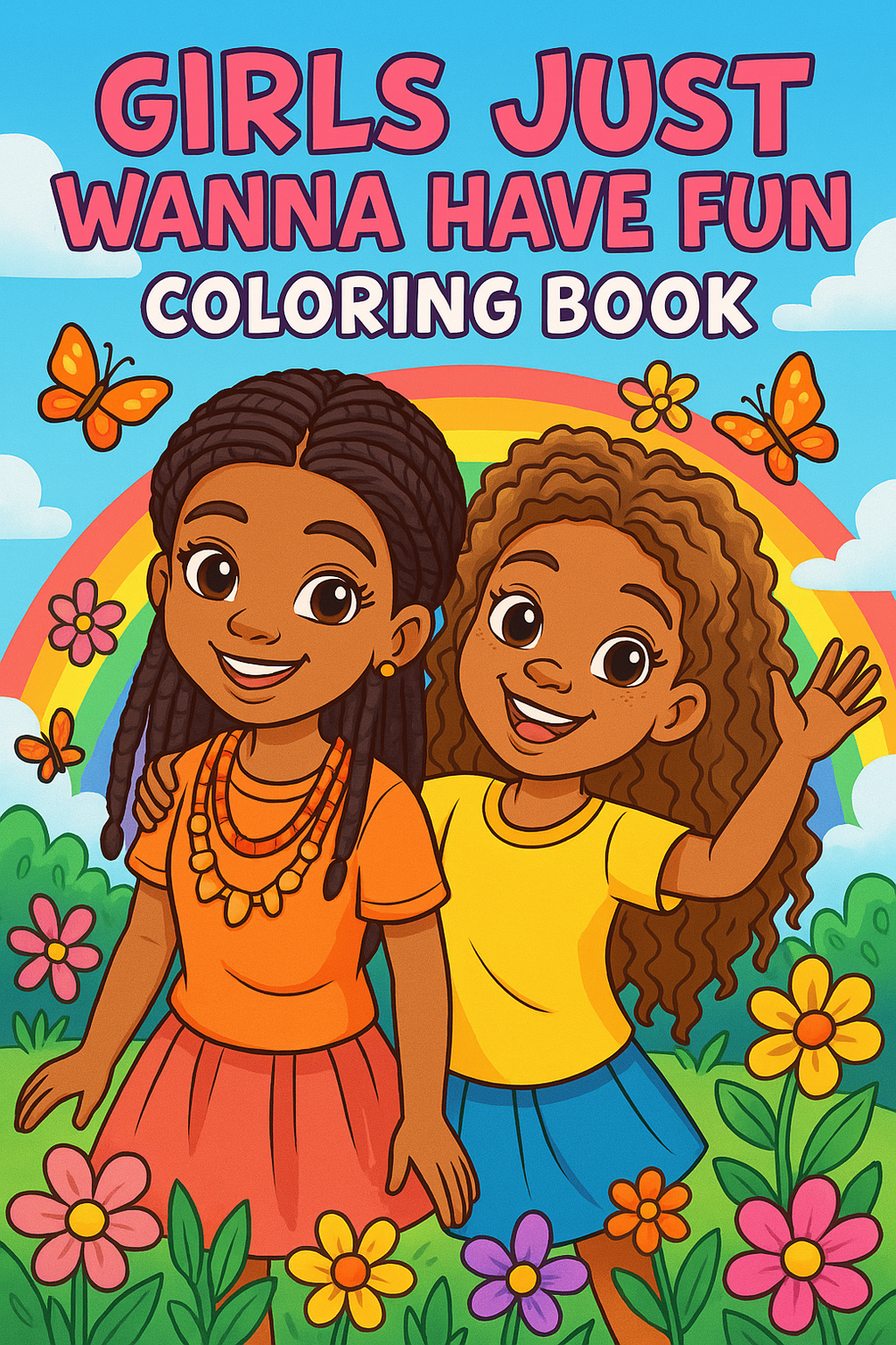 Girls Just Wanna Have Fun! Coloring Book