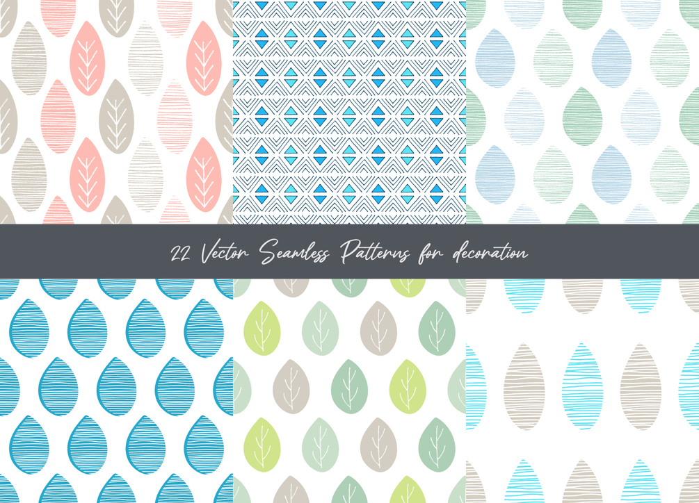 22 Vector Seamless Patterns
