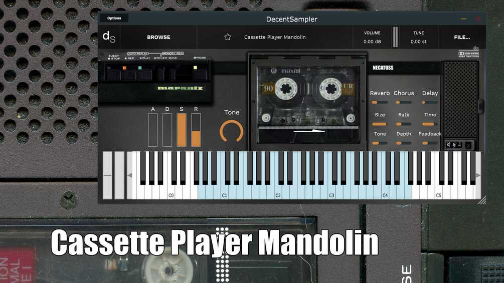Cassette Player Mandolin (Decent Sampler VST)