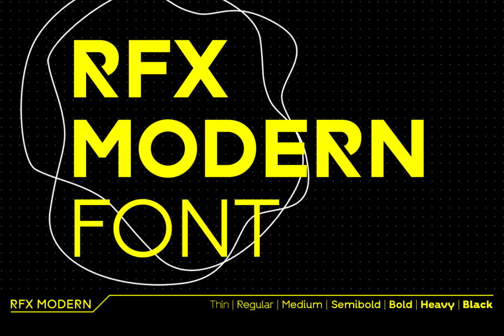 RFX Modern Font – 14 styles Thin to Black Bundle