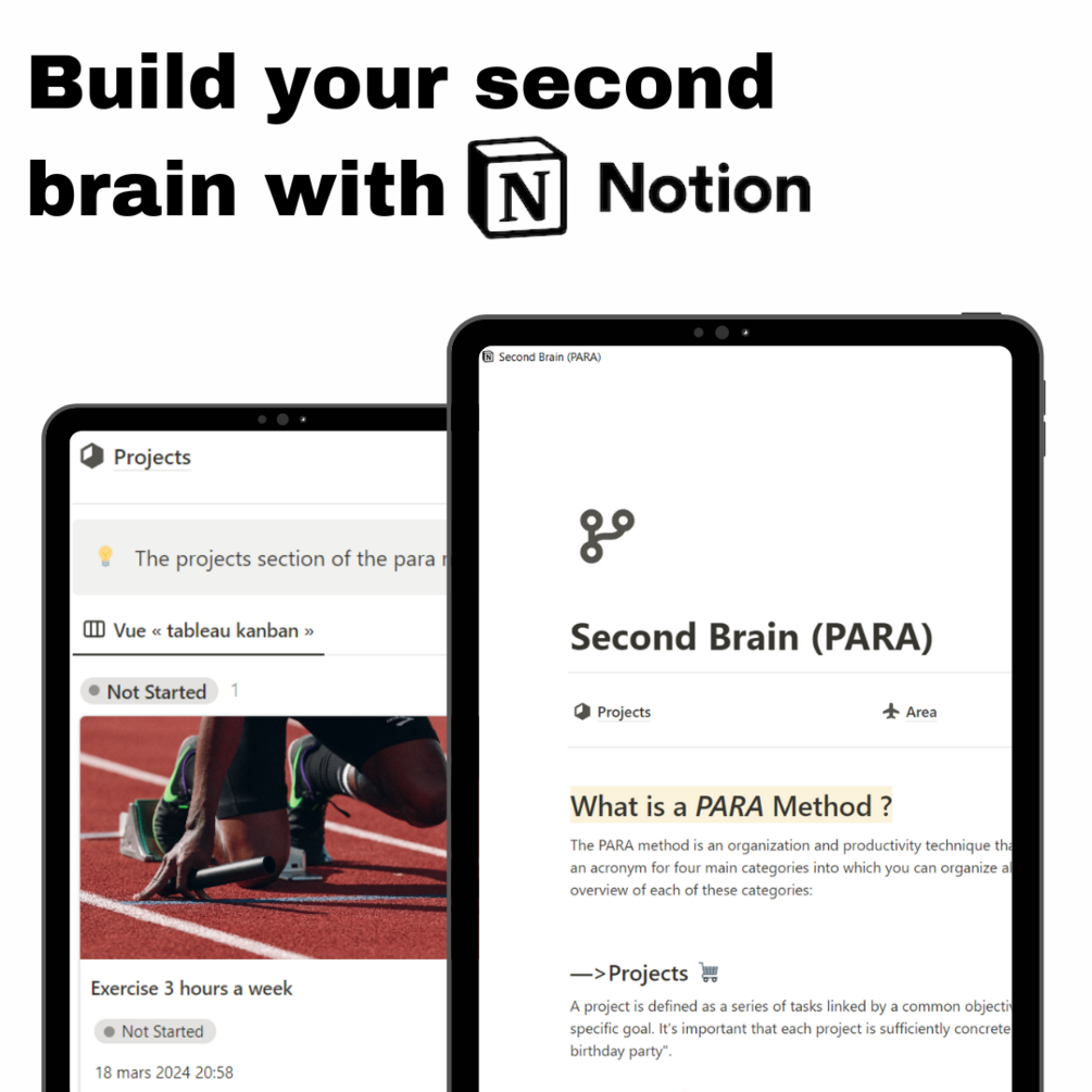 Notion Templates : Build a second brain