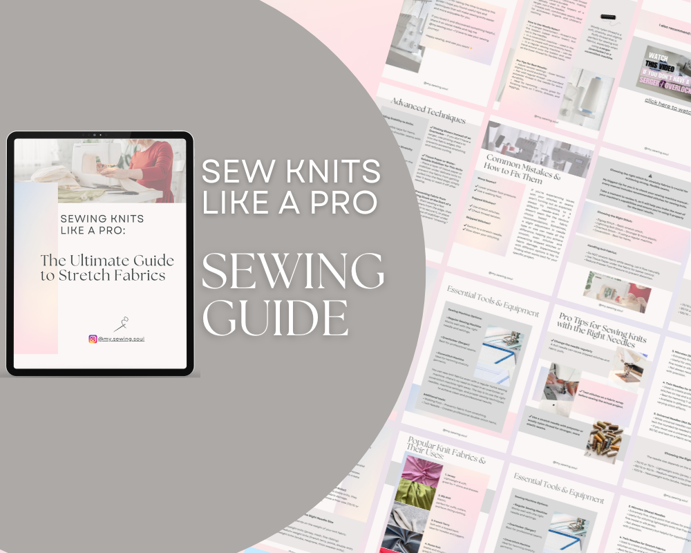PDF Sewing Guide to Stretch Fabrics | How to Sew Knits Like a Pro | Sewing for beginners ...