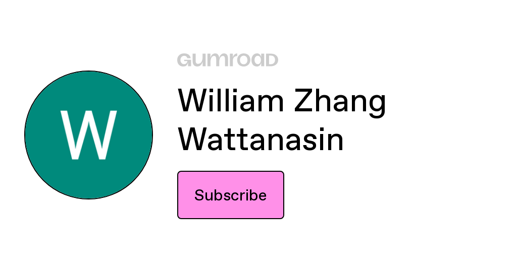 William Zhang Wattanasin