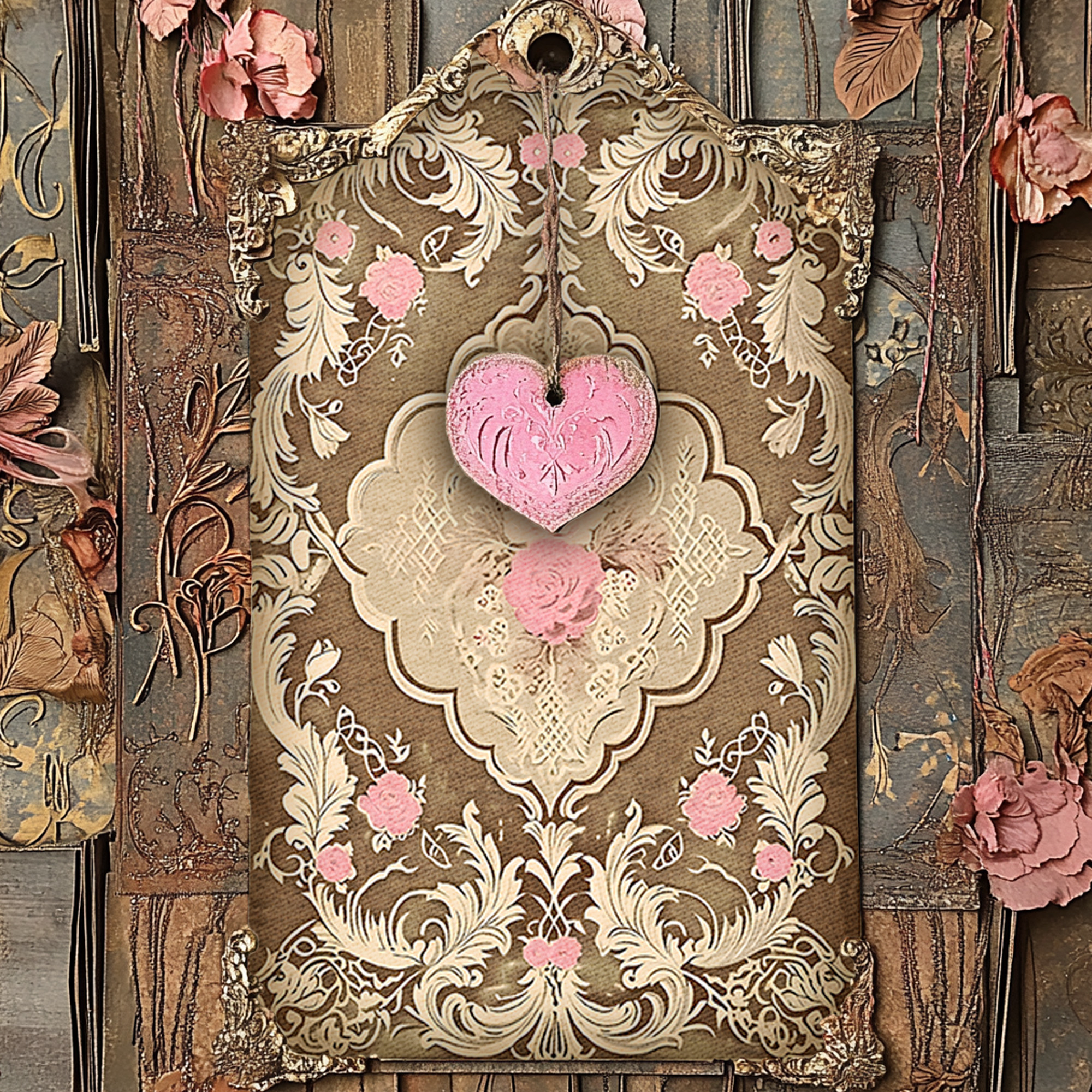 16 pc Decorative Backing Ornamental Printable Junk Journal Half Papers ...