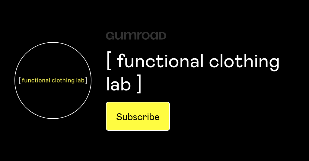[ functional clothing lab ]