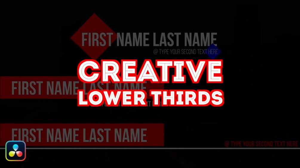 Creative Lower Thirds | DaVinci Resolve