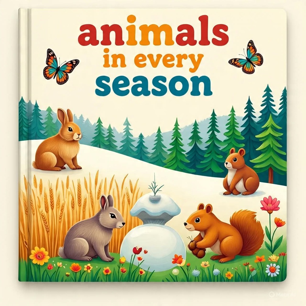 Animals in every season Story book