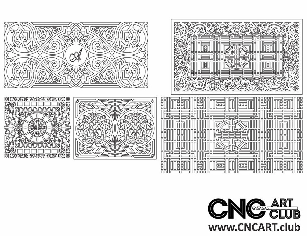 2D-50034 - DXF pattern for decorative divider