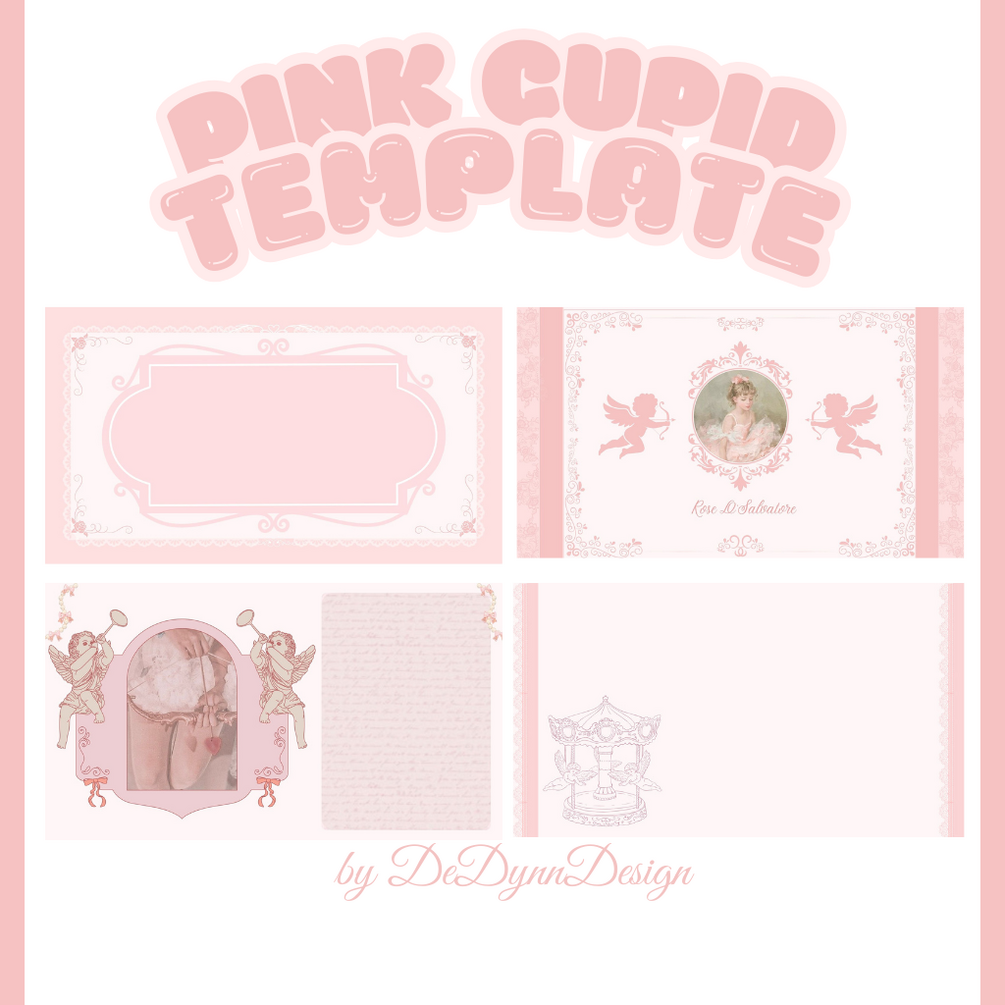 Pink Cupid Template – Aesthetic Digital Design