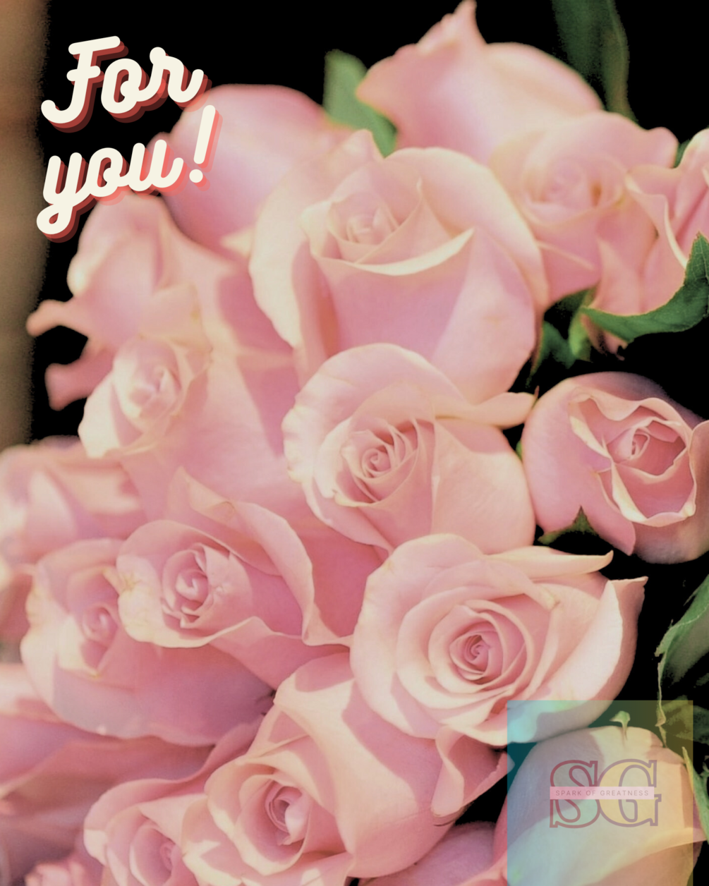 Art Work - Pink Roses For You
