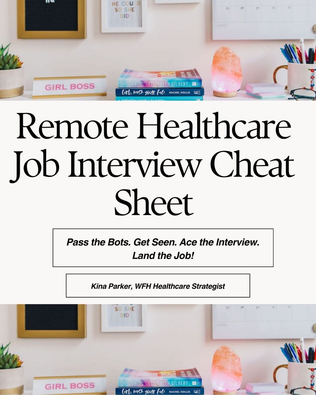 Remote Healthcare Job Interview Cheat Sheet (Complete Guide)