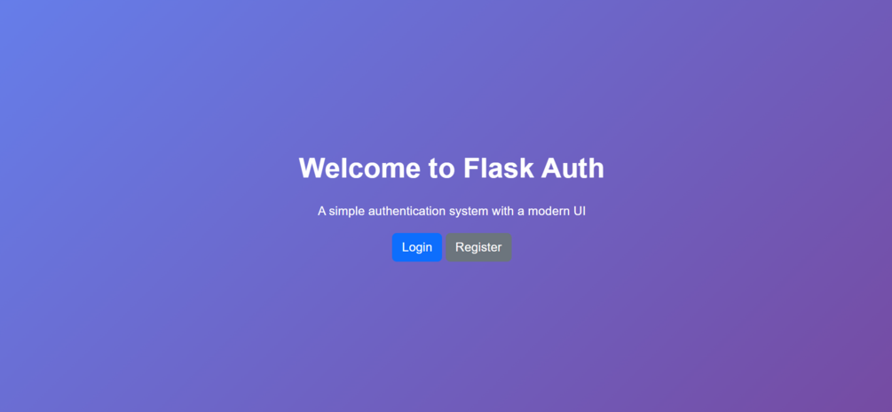 flask-auth template
