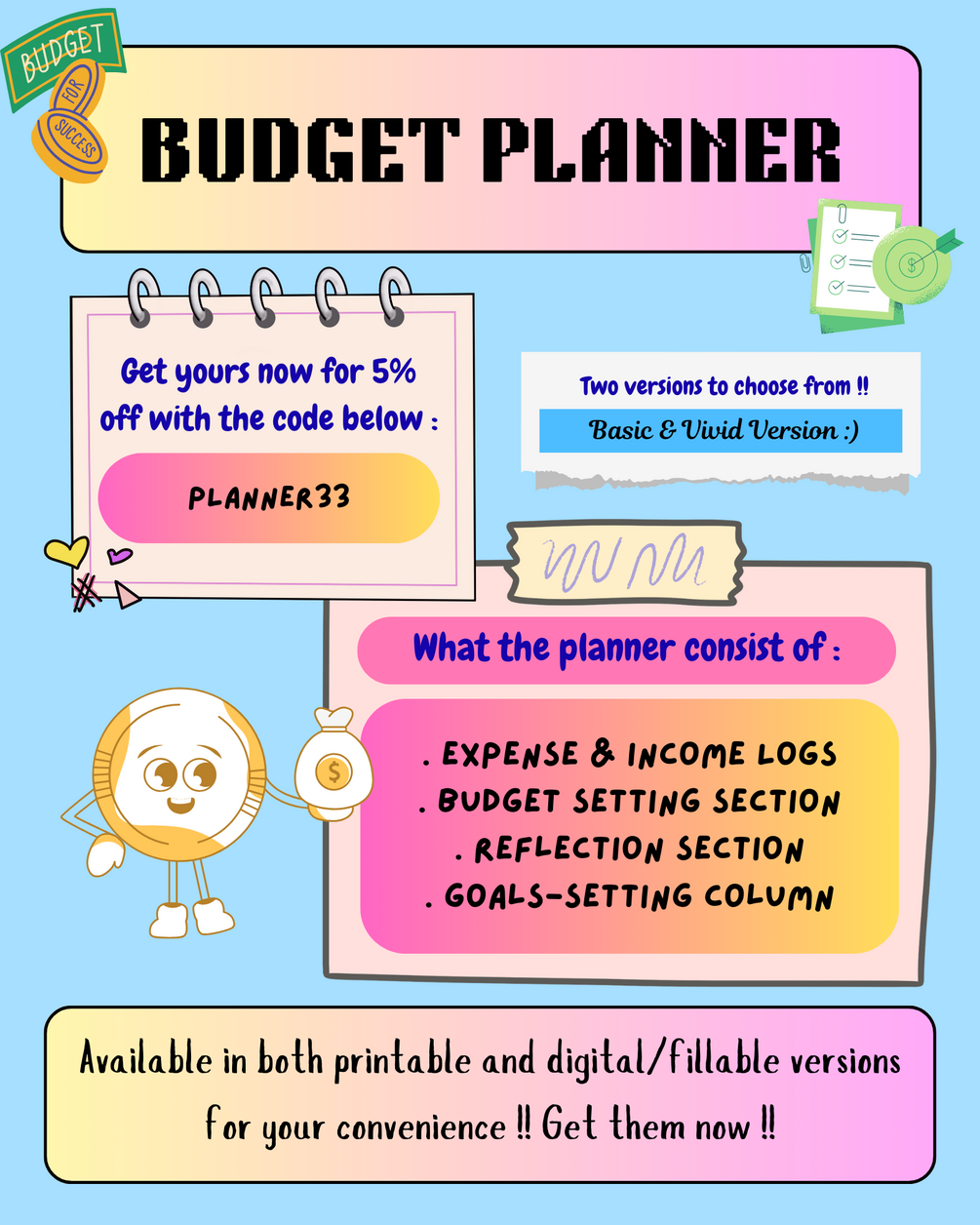Budget Planner : Spend Wisely