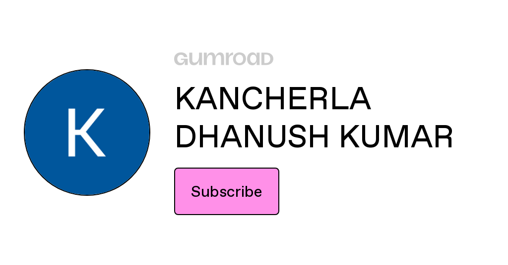 KANCHERLA DHANUSH KUMAR