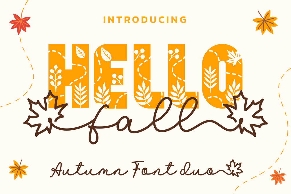Hello Fall Font Duo
