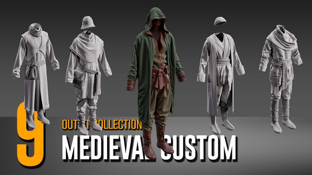 9 Medieval Custom Wear Collection- VOL 26