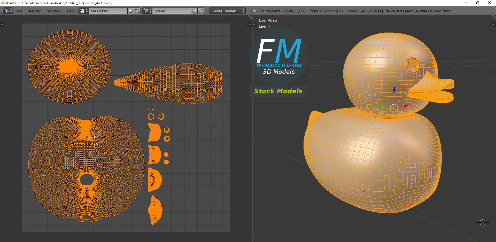 3D MODEL - Rubber duck
