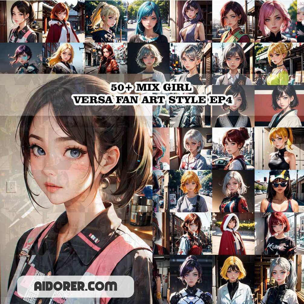 50+ MIX GIRL VERSA FAN ART STYLE EP4