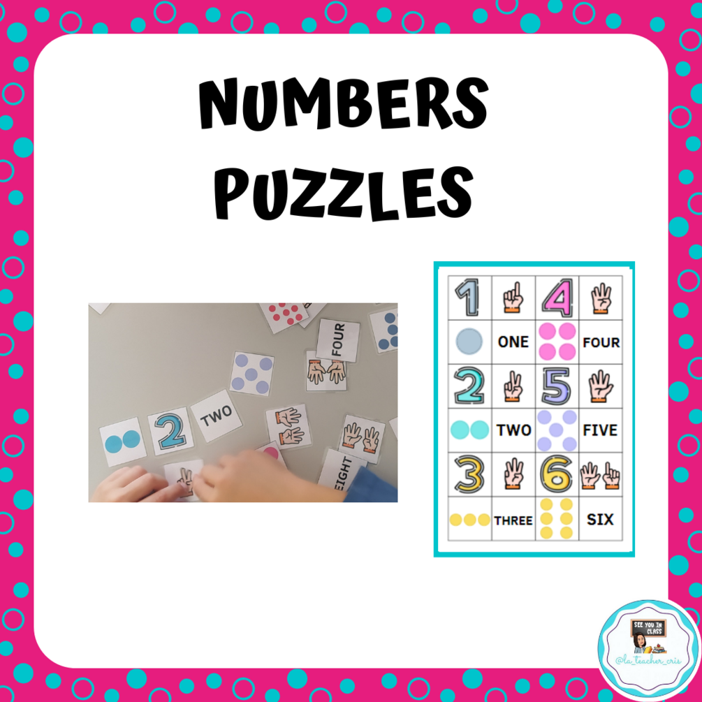 Numbers puzzles / Puzzles números