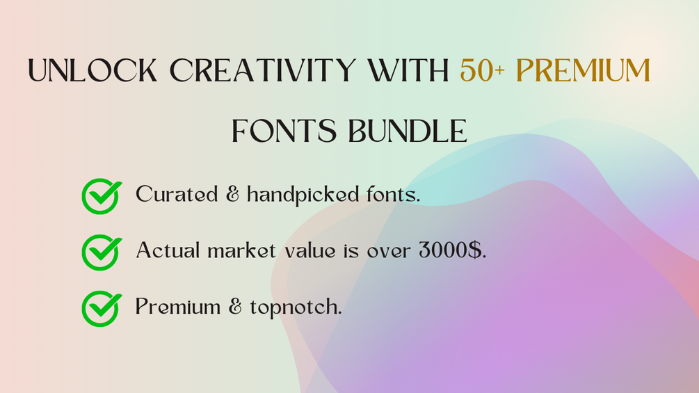 Fonts Bundle For Creative Content Creator