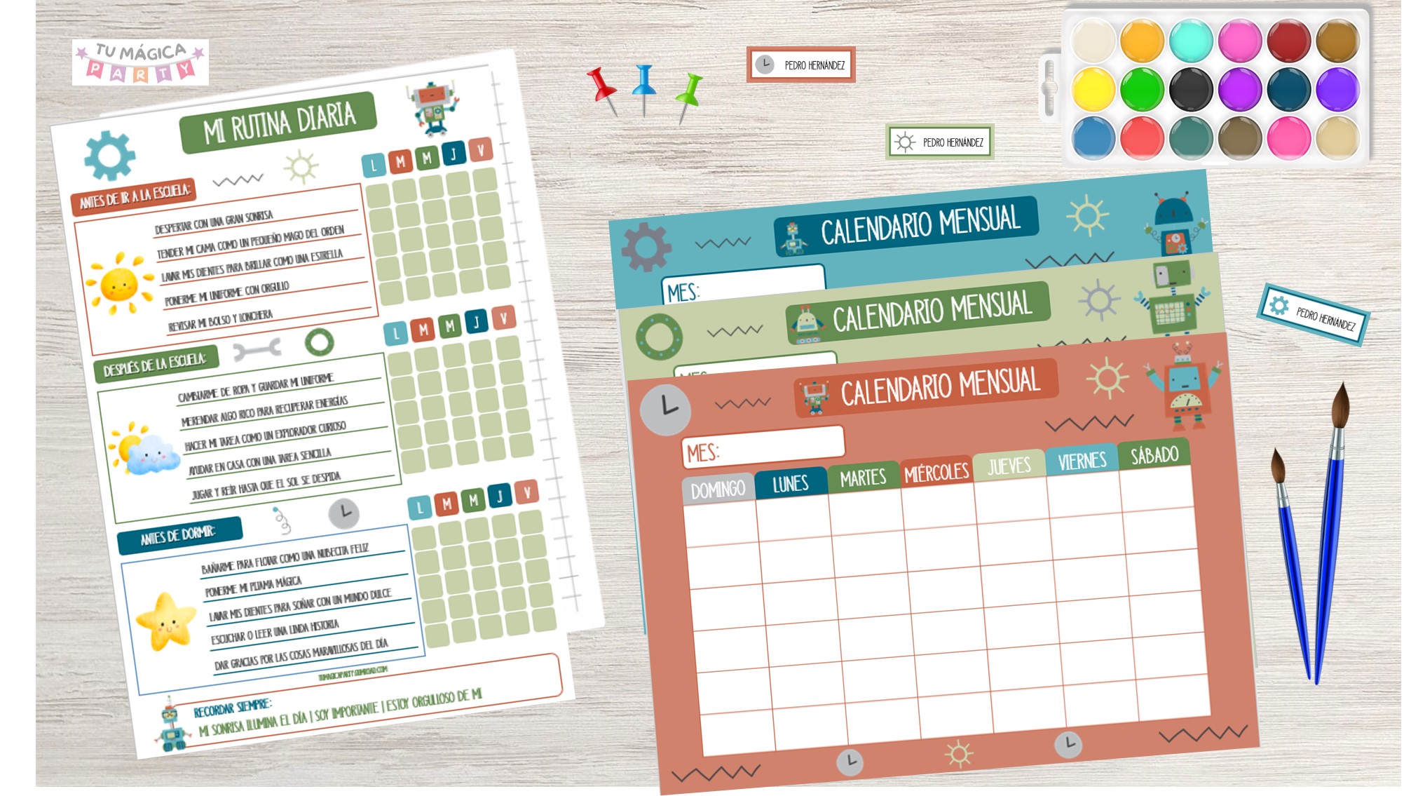 Bundle Regreso a Clases - Robots
