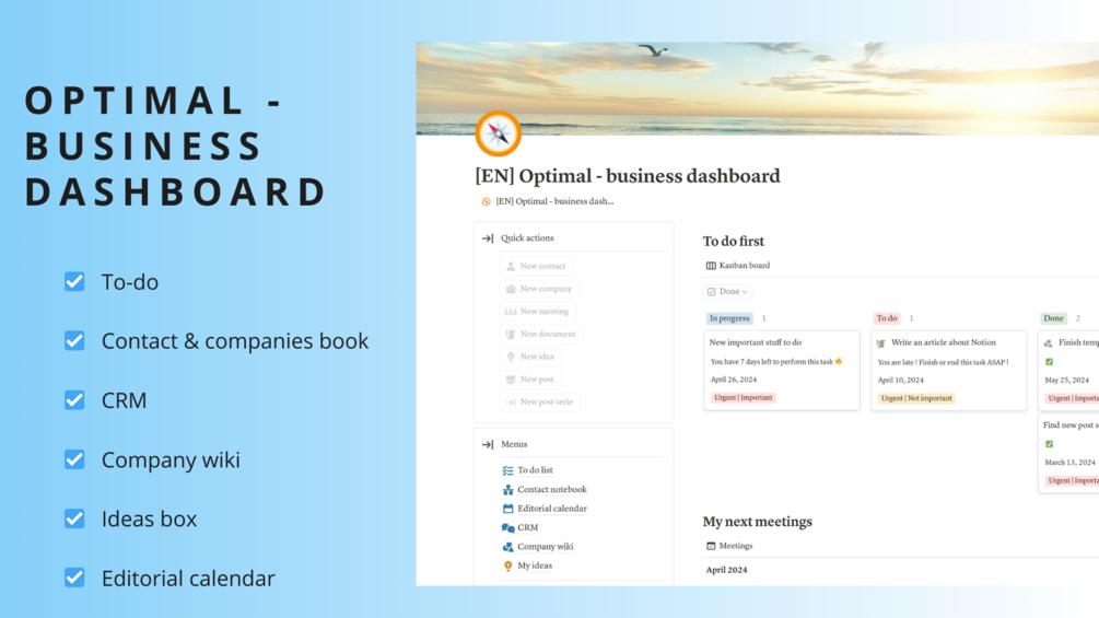 [EN] Optimal - business dashboard