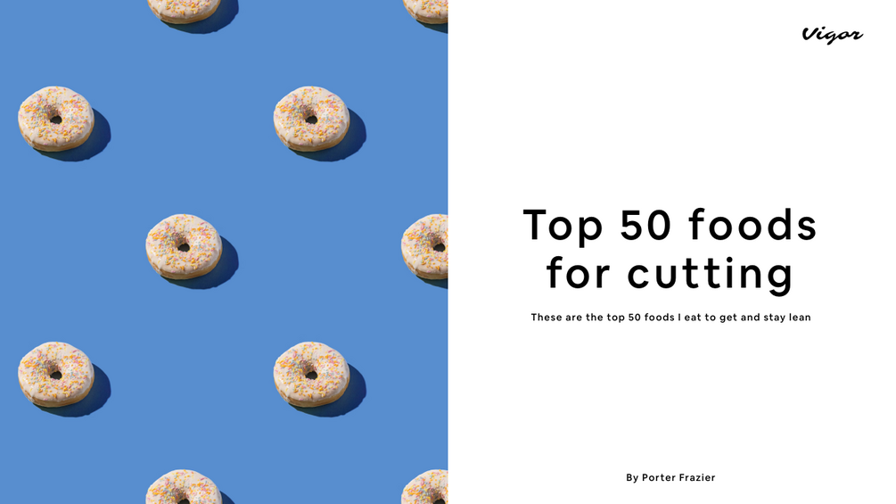 50 foods for cutting