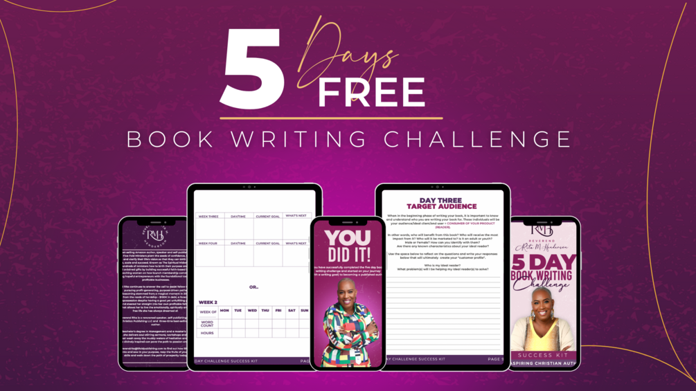 5 Day Book Writing Challenge Success Kit including Challenge Badges and ...