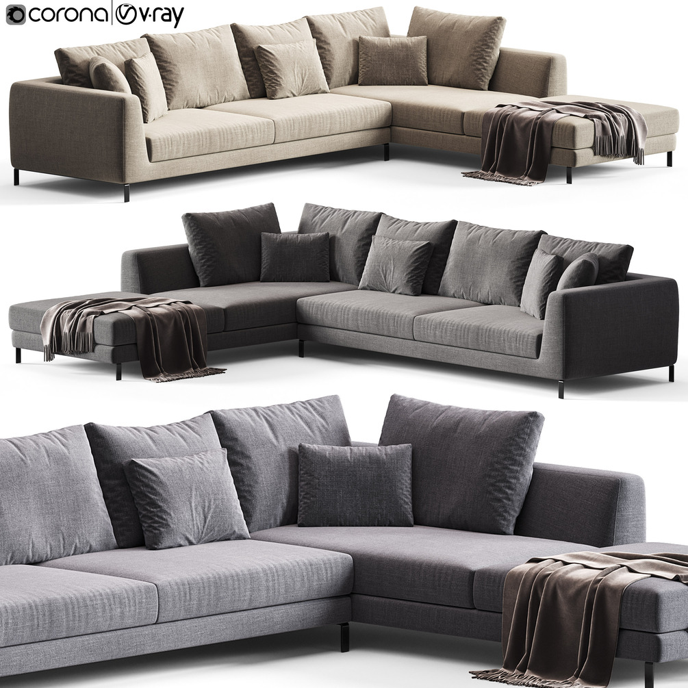 B&B ITALIA Ray Corner Sectional Sofa
